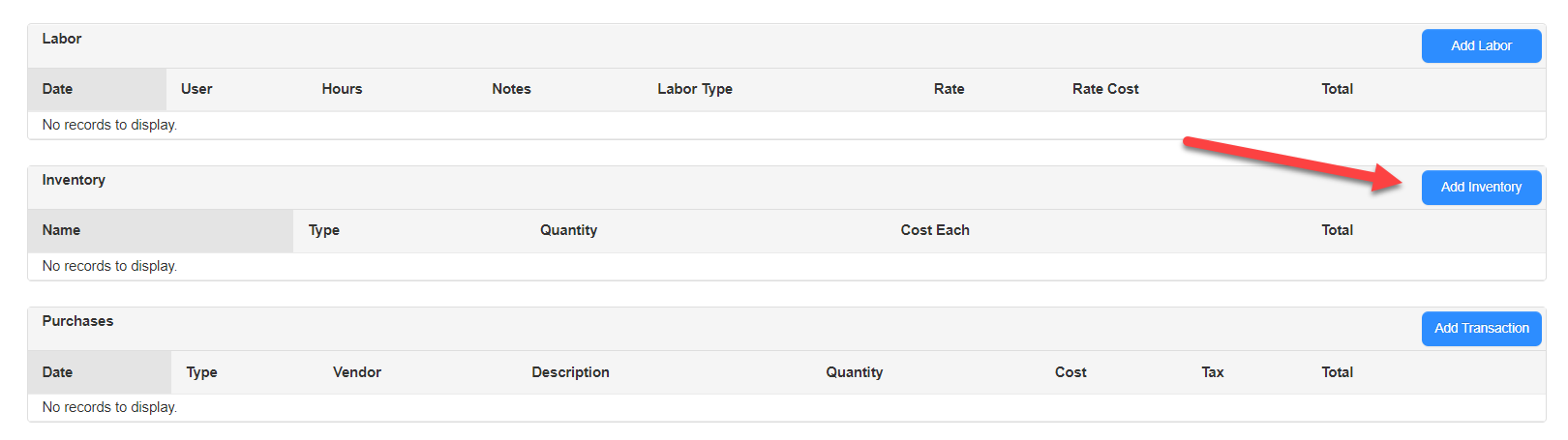 Adding Inventory to a Work Order – ML Work Orders