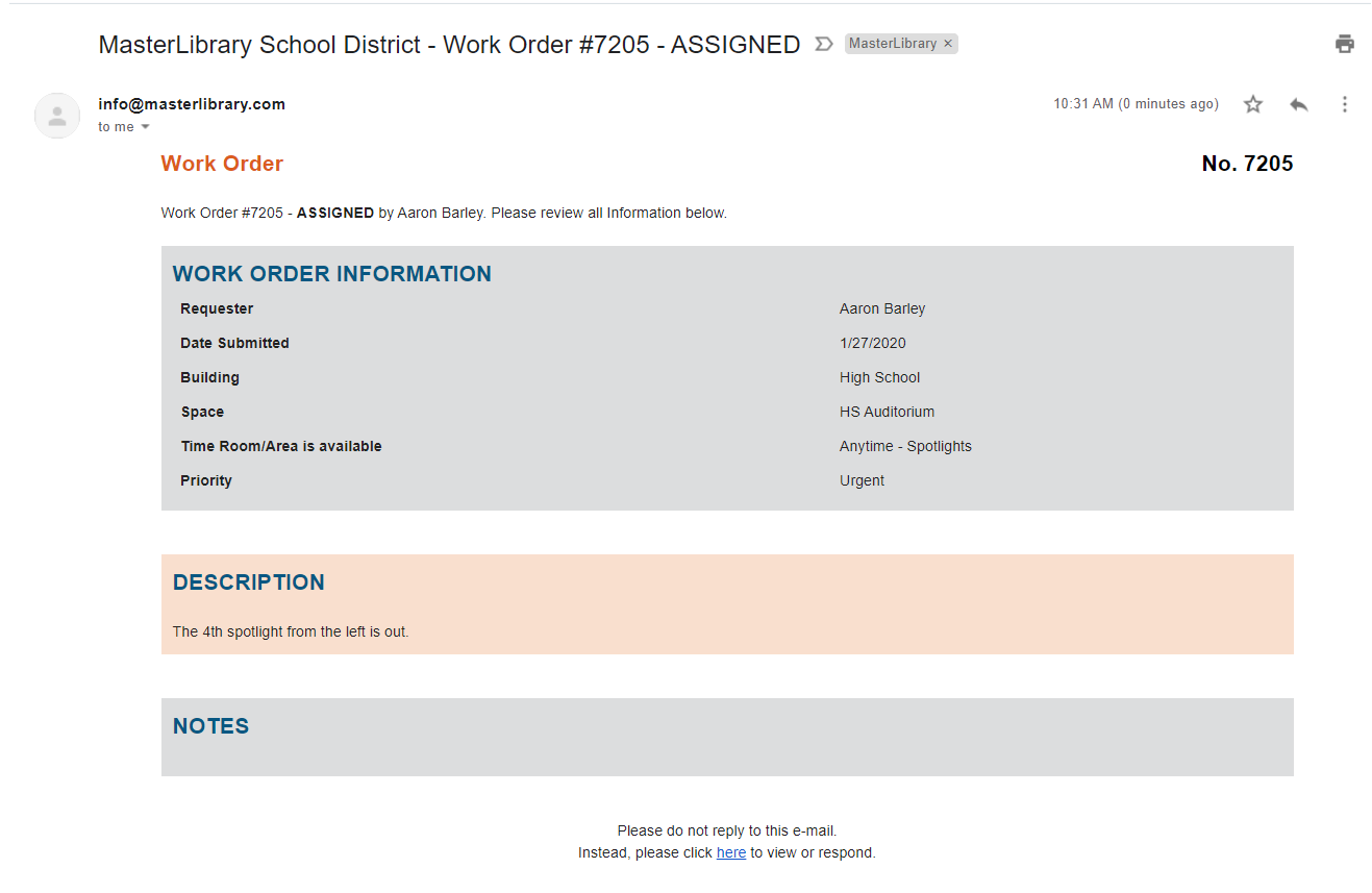 Completing Work Orders – ML Work Orders