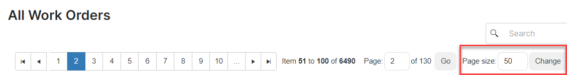 Utilizing the Manage Work Orders Page – ML Work Orders