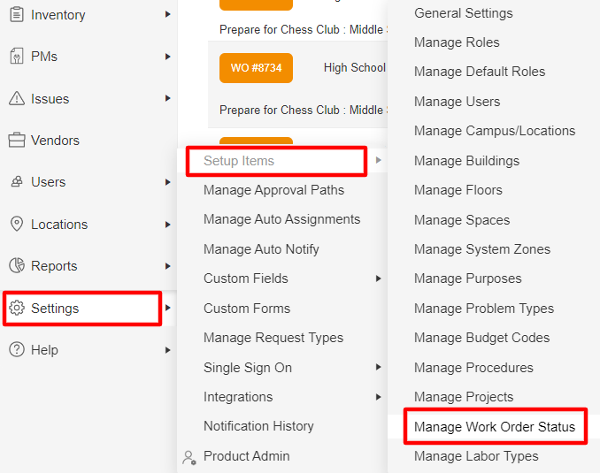 Manage Work Order Statuses – ML Work Orders Manage Work Order Statuses – ML Work Orders