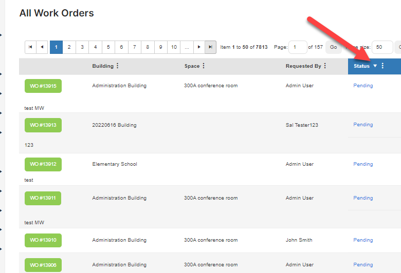 Utilizing the Manage Work Orders Page – ML Work Orders Utilizing the Manage Work Orders Page – ML Work Orders