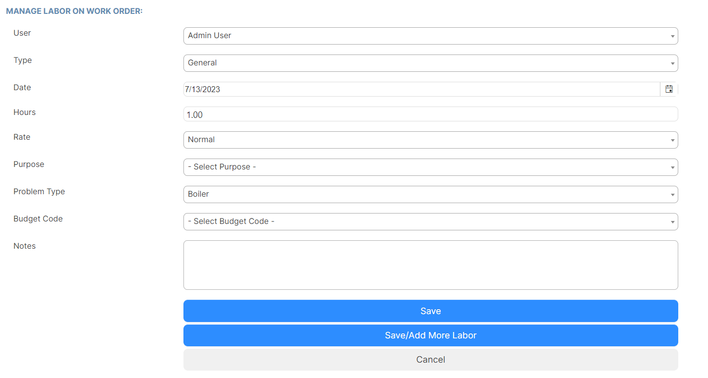 Completing Work Orders – ML Work Orders
