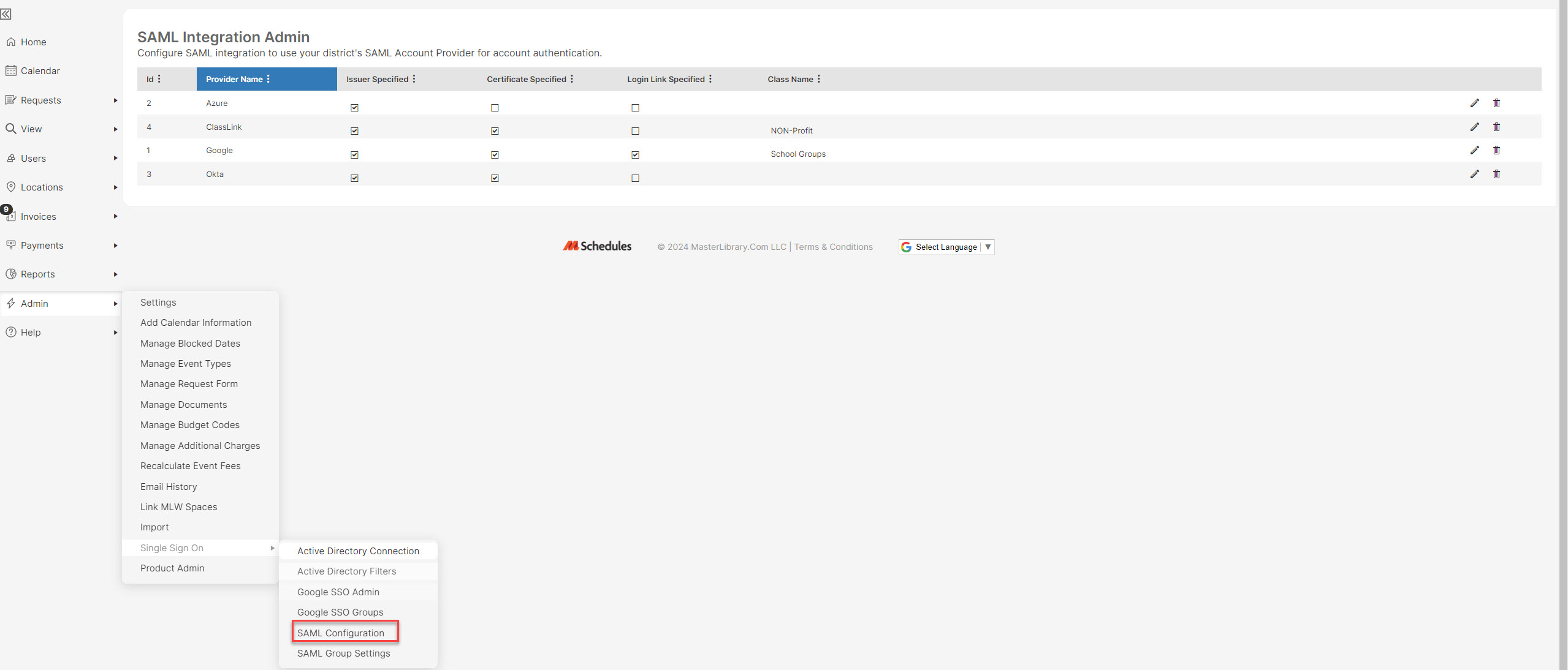 MLW ClassLink SAML Integration – ML Work Orders