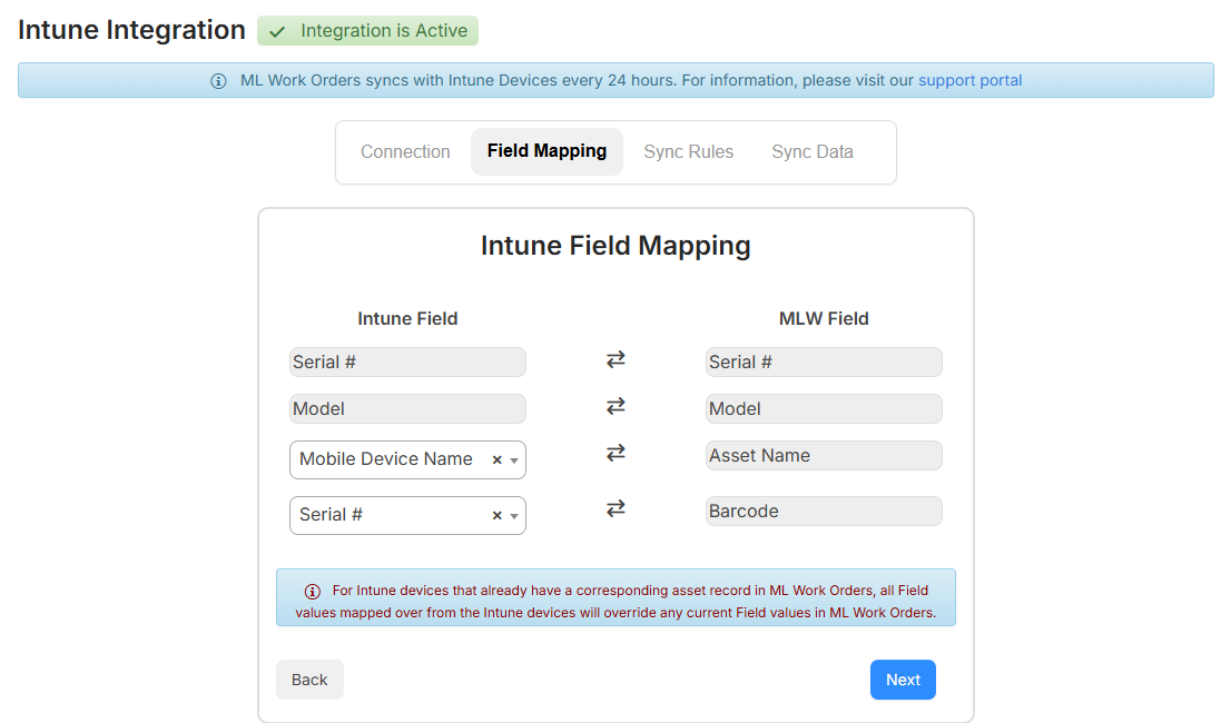 Intune Integration – ML Work Orders