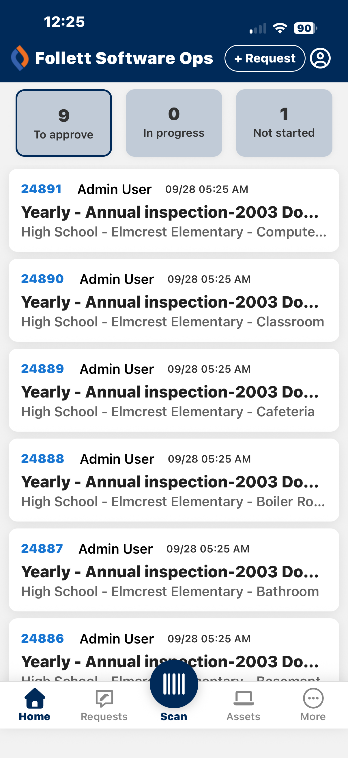 Follett Software Ops app – ML Work Orders